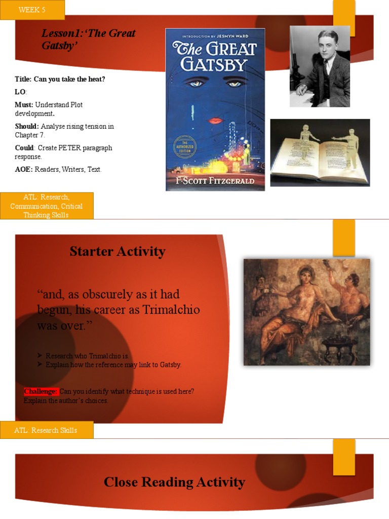 Chapter 7 Materials | PDF | The Great Gatsby | Cognition