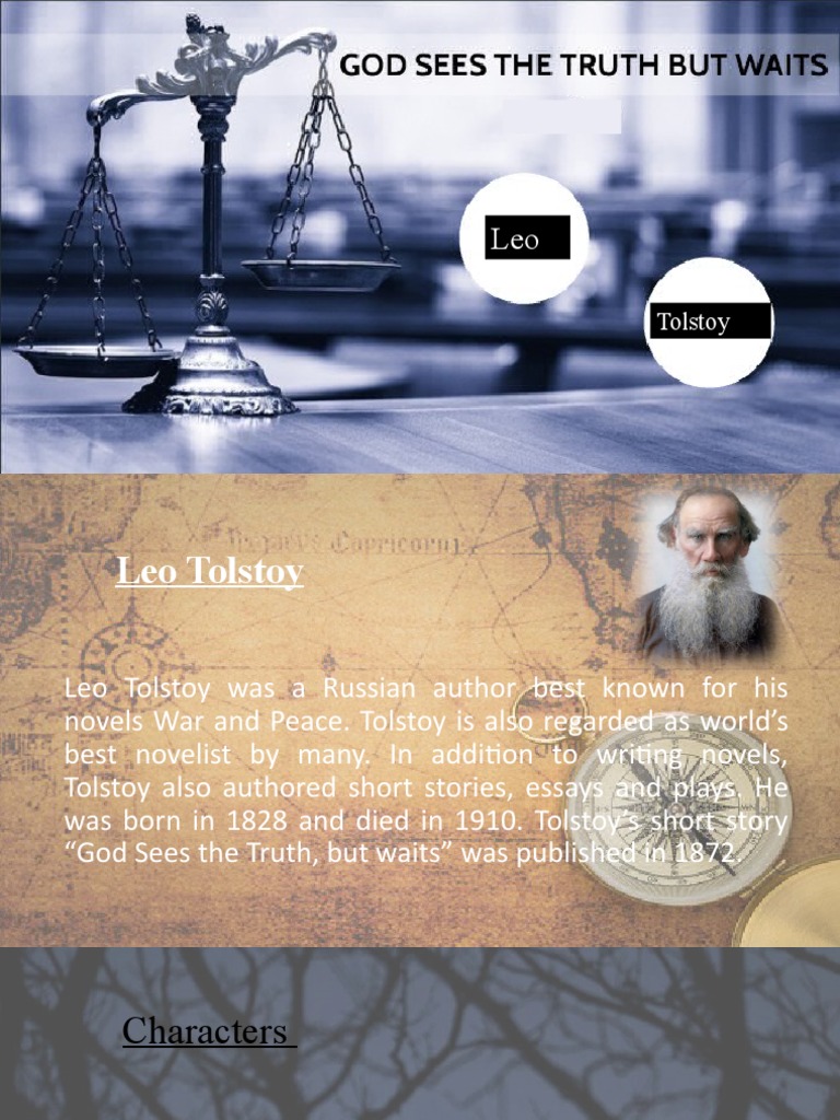 God Sees The Truth | PDF | Leo Tolstoy