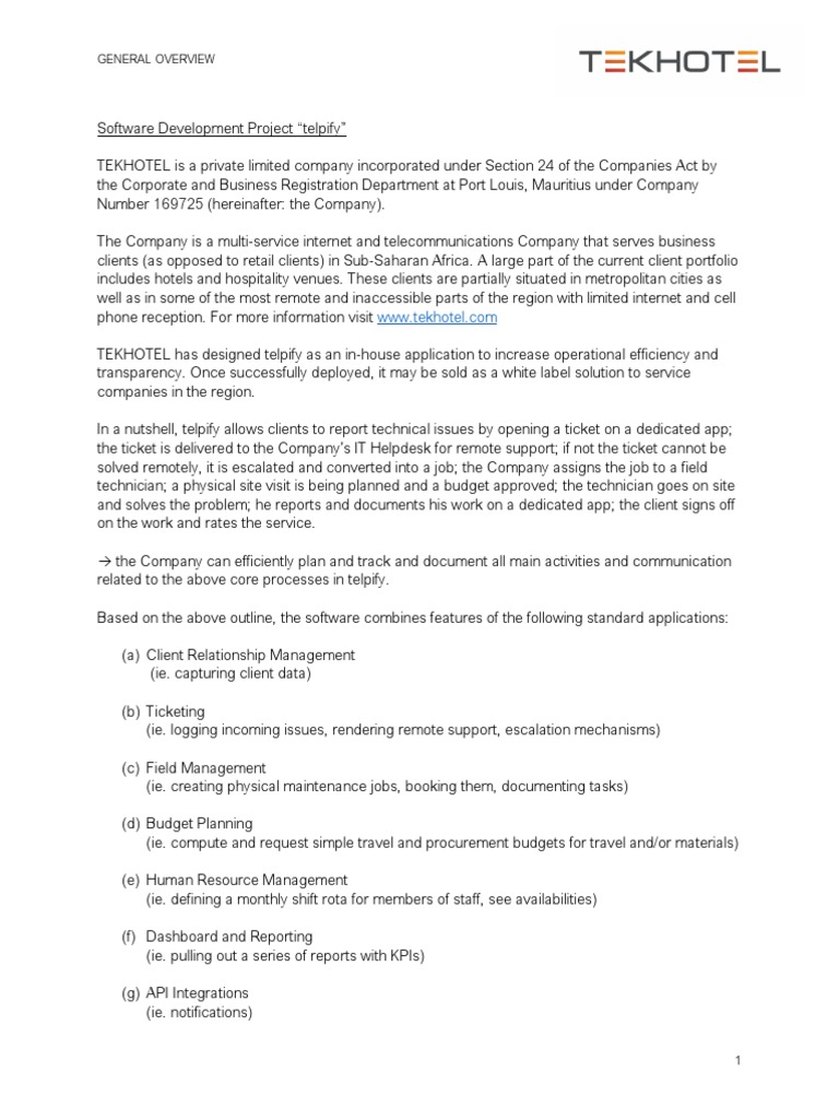 2023-01 Upwork Project Overview | PDF