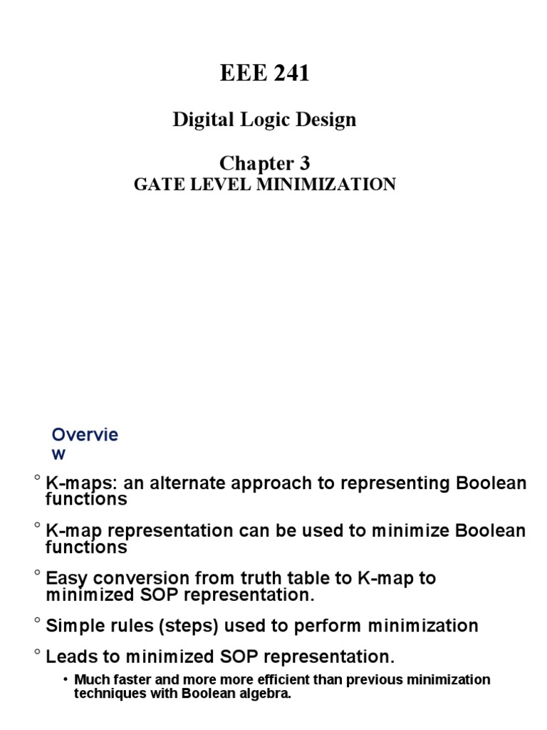 Chapter3 Dld Download Free Pdf Teaching Mathematics Boolean Algebra