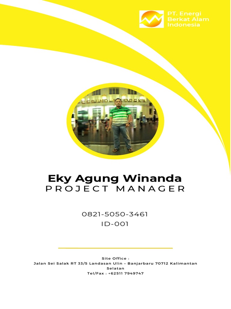 Professional Portrait Business Card | PDF