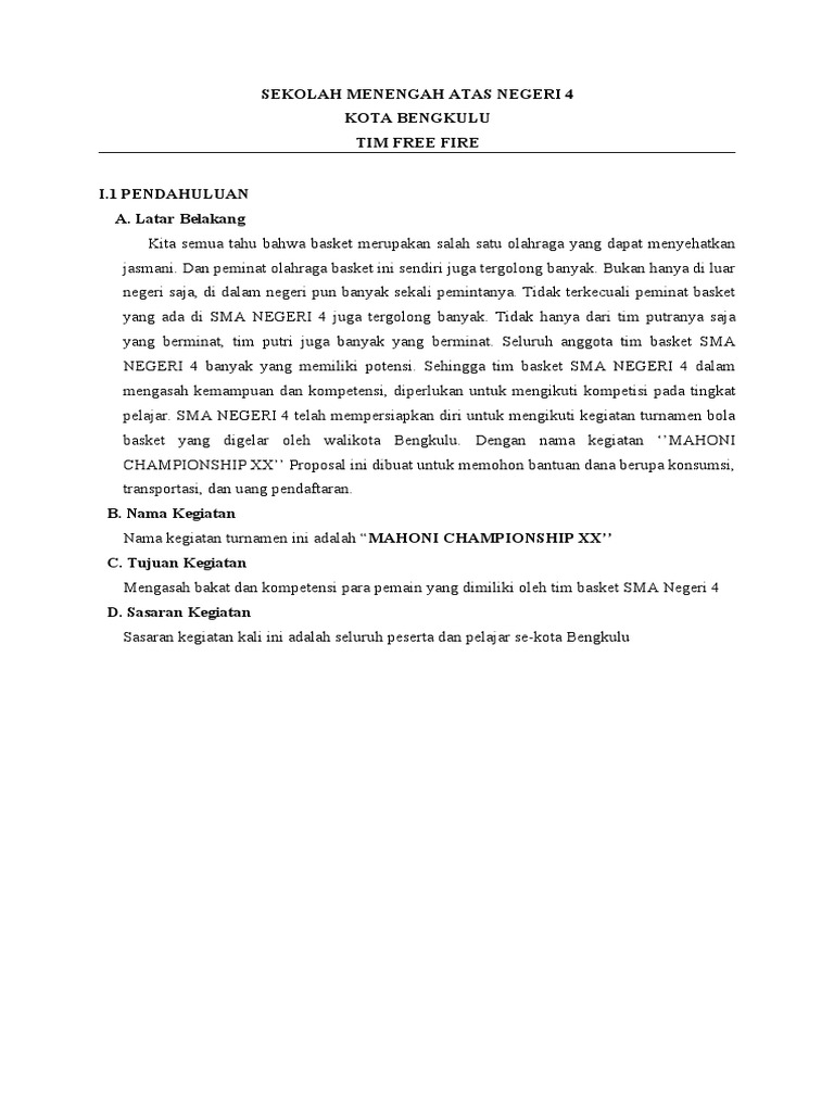 Proposal SMA 4 NEW 2 | PDF