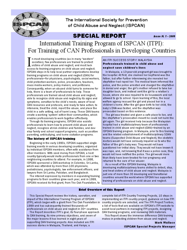 Research Article - Intl TRNG PRGM - ispcAN | PDF | Child Neglect | Child Abuse