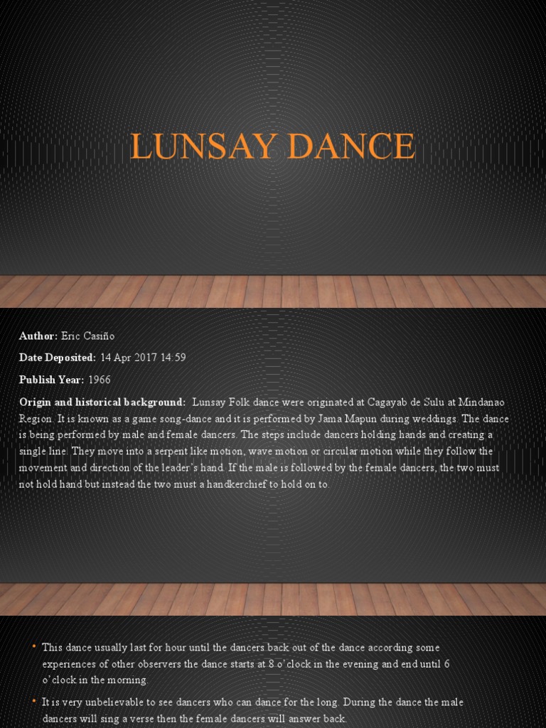 Lunsay Dance | PDF | Poetry
