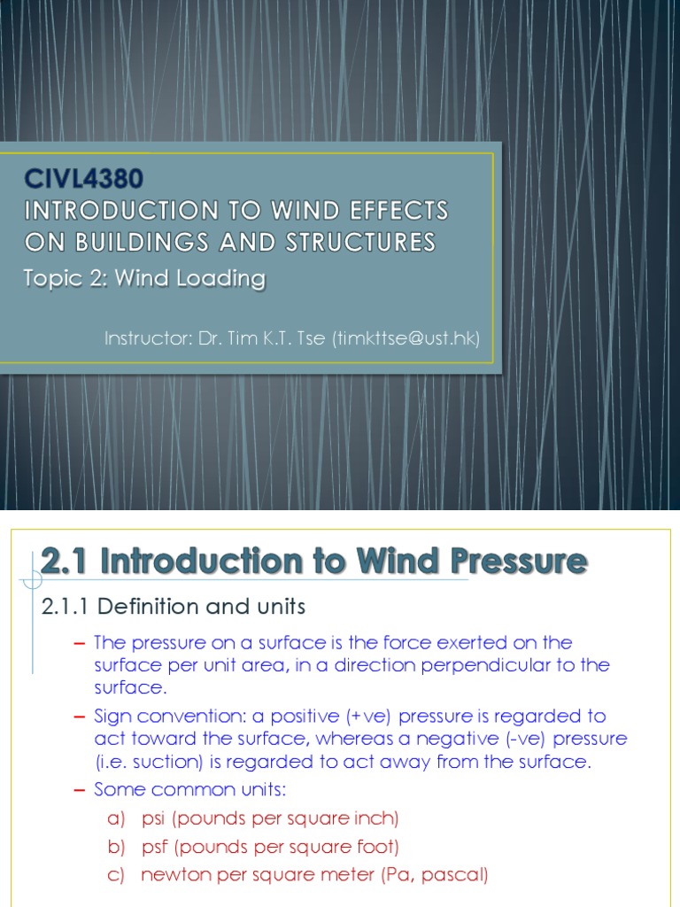 Understanding Wind Loading on Structures | PDF | Pressure | Lift (Force)