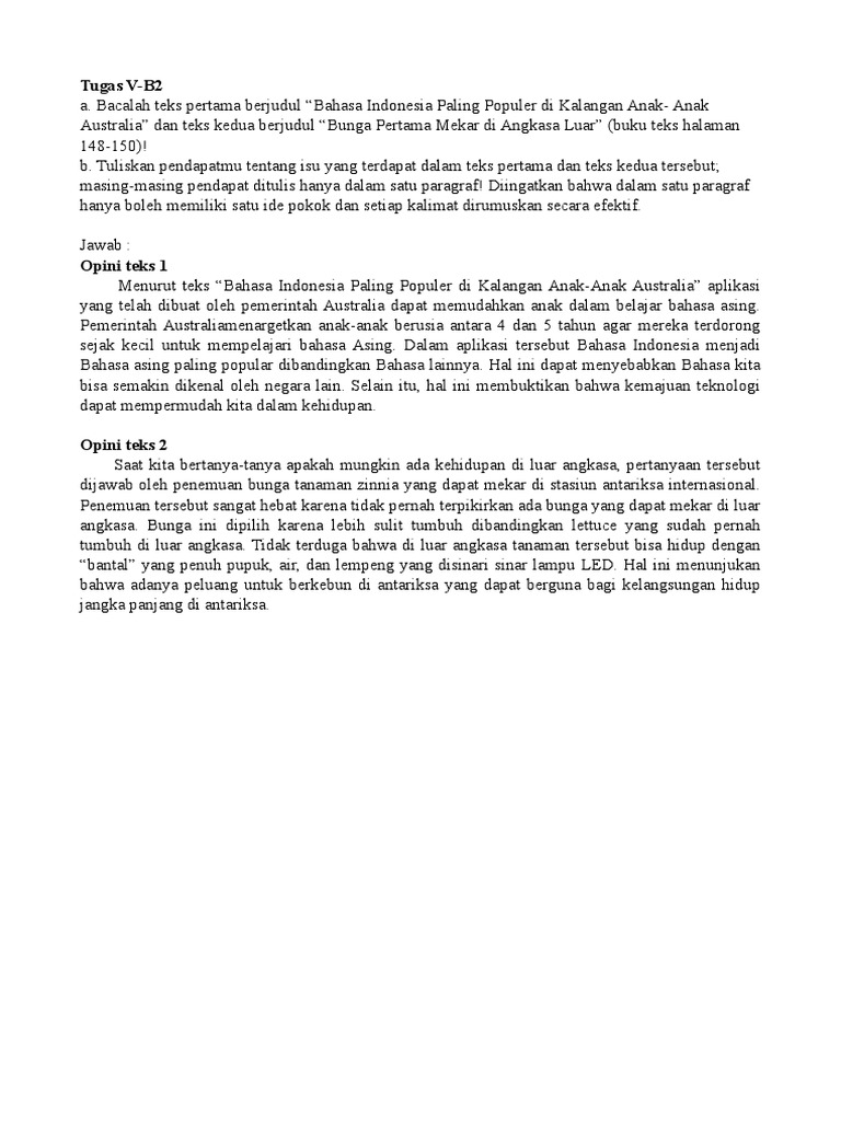 Bindo - Tugas V-B2 | PDF