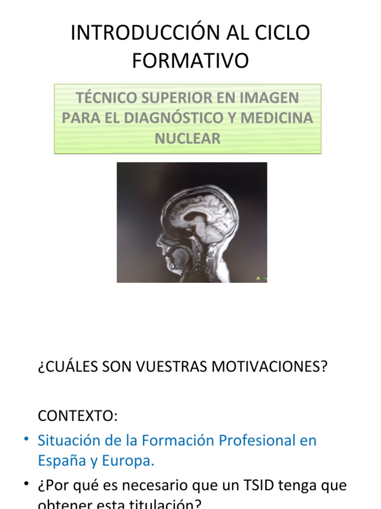 Intro Al Ciclo Tsid | PDF | Radiología | Medicina Nuclear