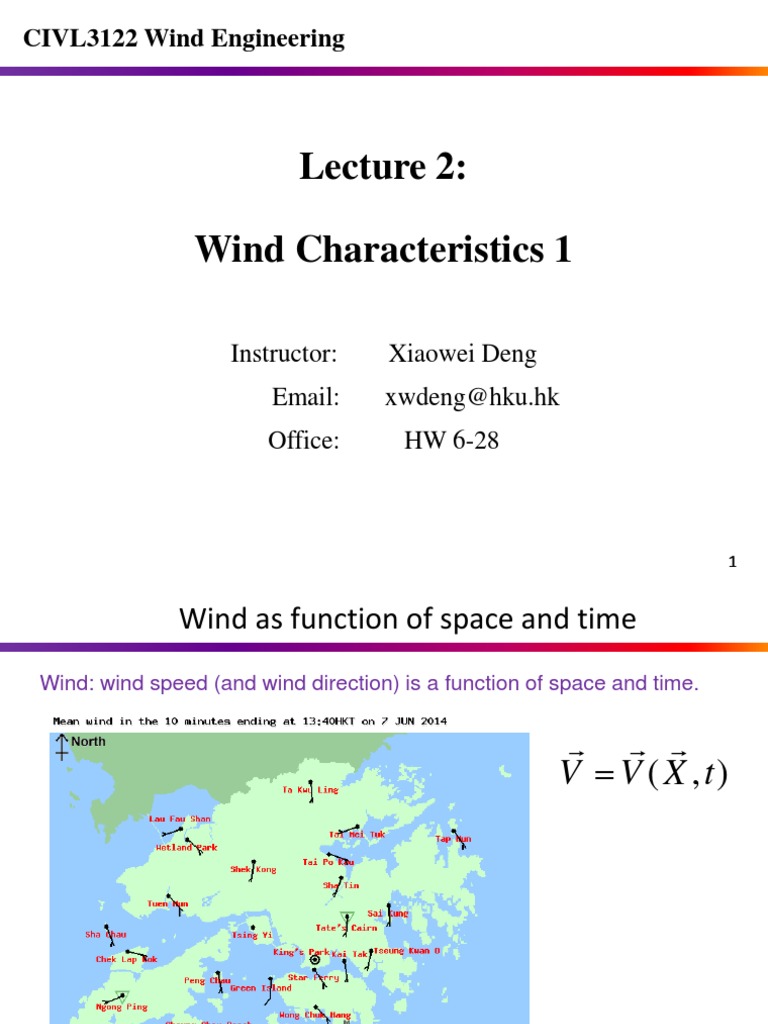 Lecture 2 Wind Characteristics1 1 PDF | Download Free PDF | Wound ...