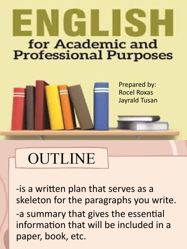 Outline/Outlining (Eapp) | PDF | Essays | Written Communication