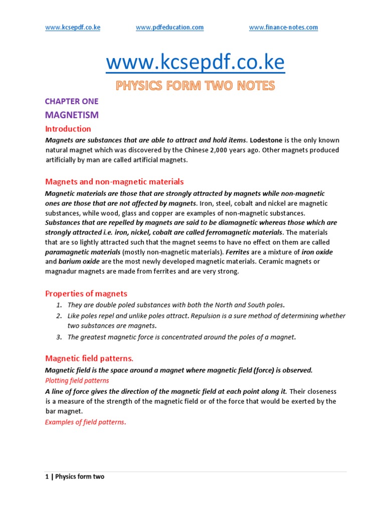 Physics Sub-Notes | PDF