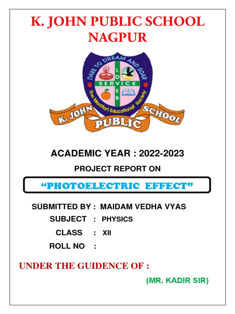Physics Project 12th | PDF | Photoelectric Effect | Photon