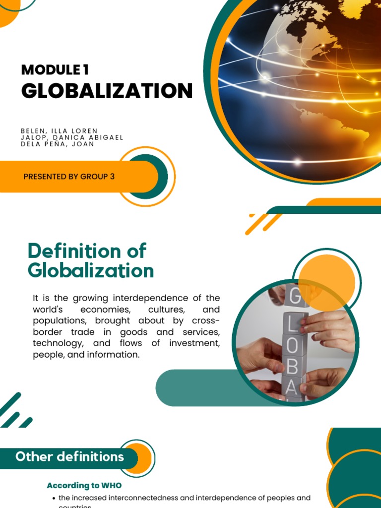 Group 3 Module 1 Globalization | PDF | Globalization | Sustainability Group 3 Module 1 Globalization | PDF | Globalization | Sustainability