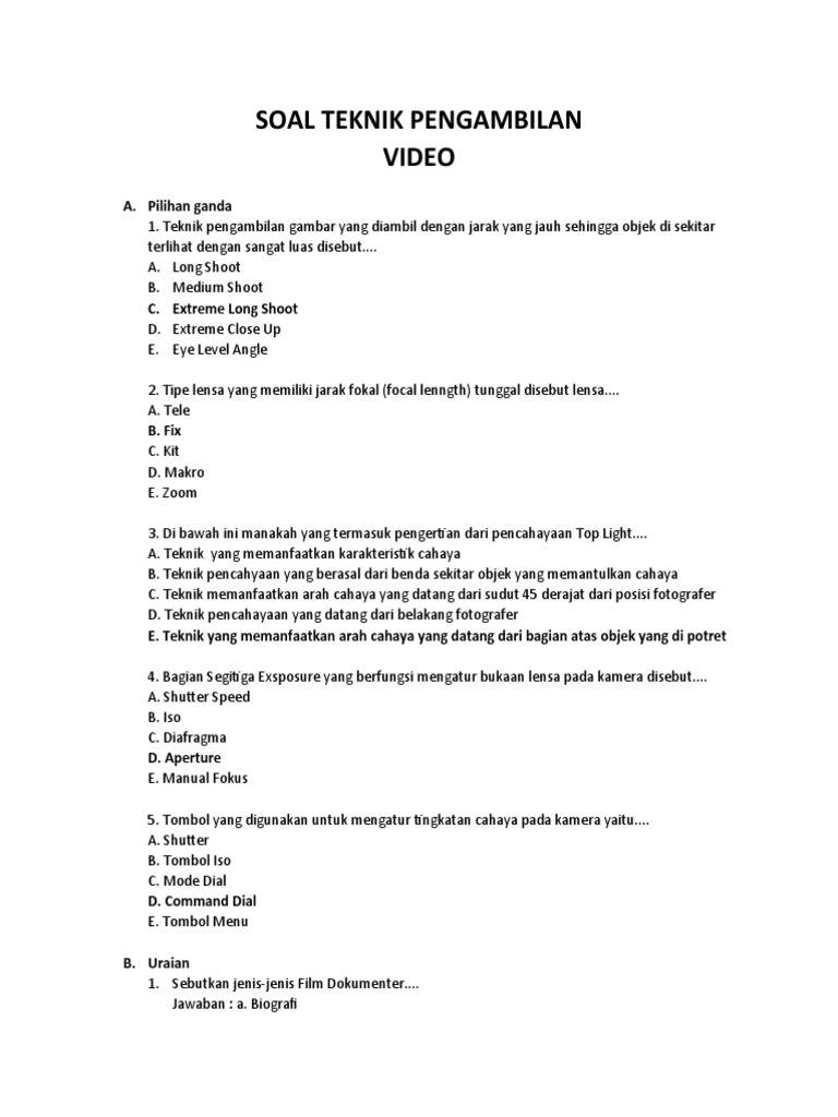 SOAL TPAV Defika | PDF