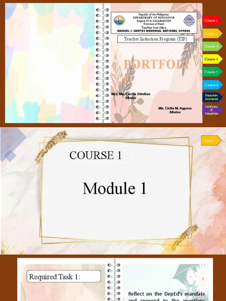 Tip-Portfolio Agpaoacirille | PDF | Teachers | Learning