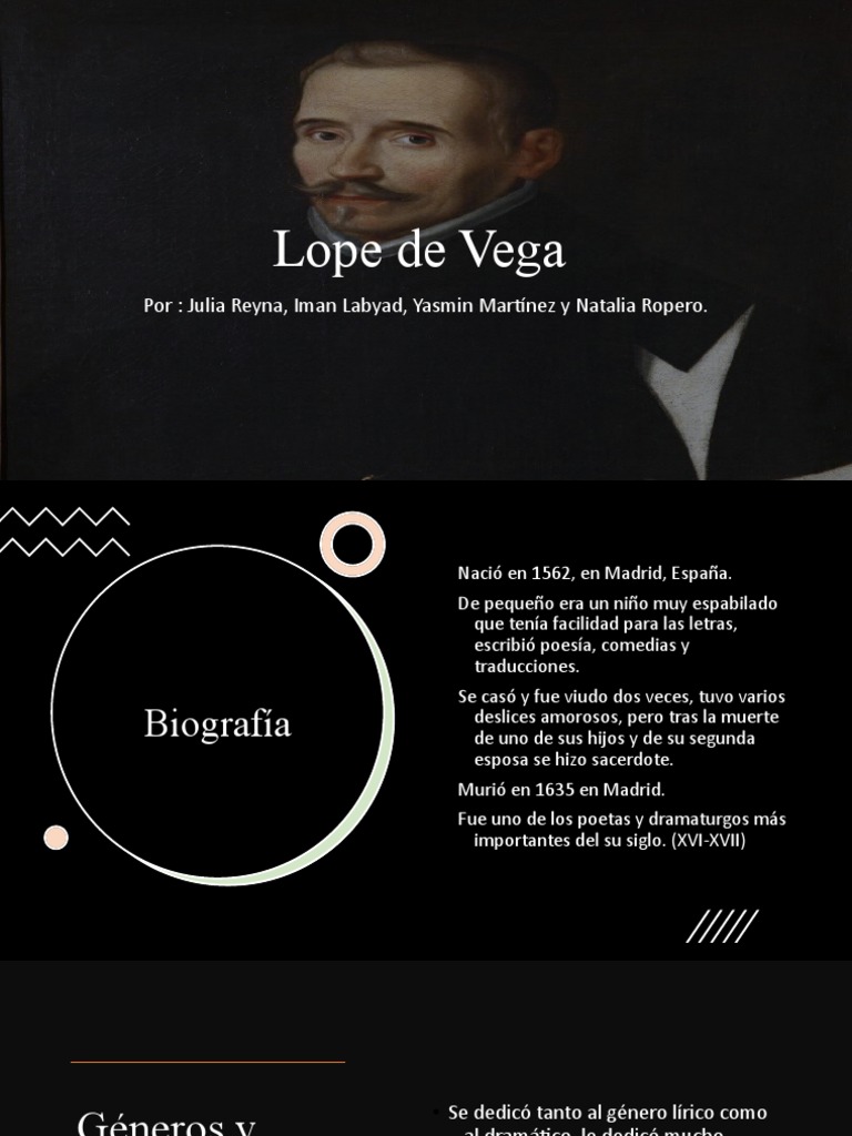 Biografía y Obras de Lope de Vega | PDF | Poesía | Clásicos