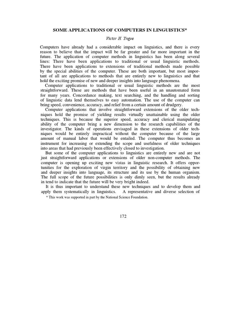 Computational Linguistics 101 | PDF | Linguistics | Computer Programming