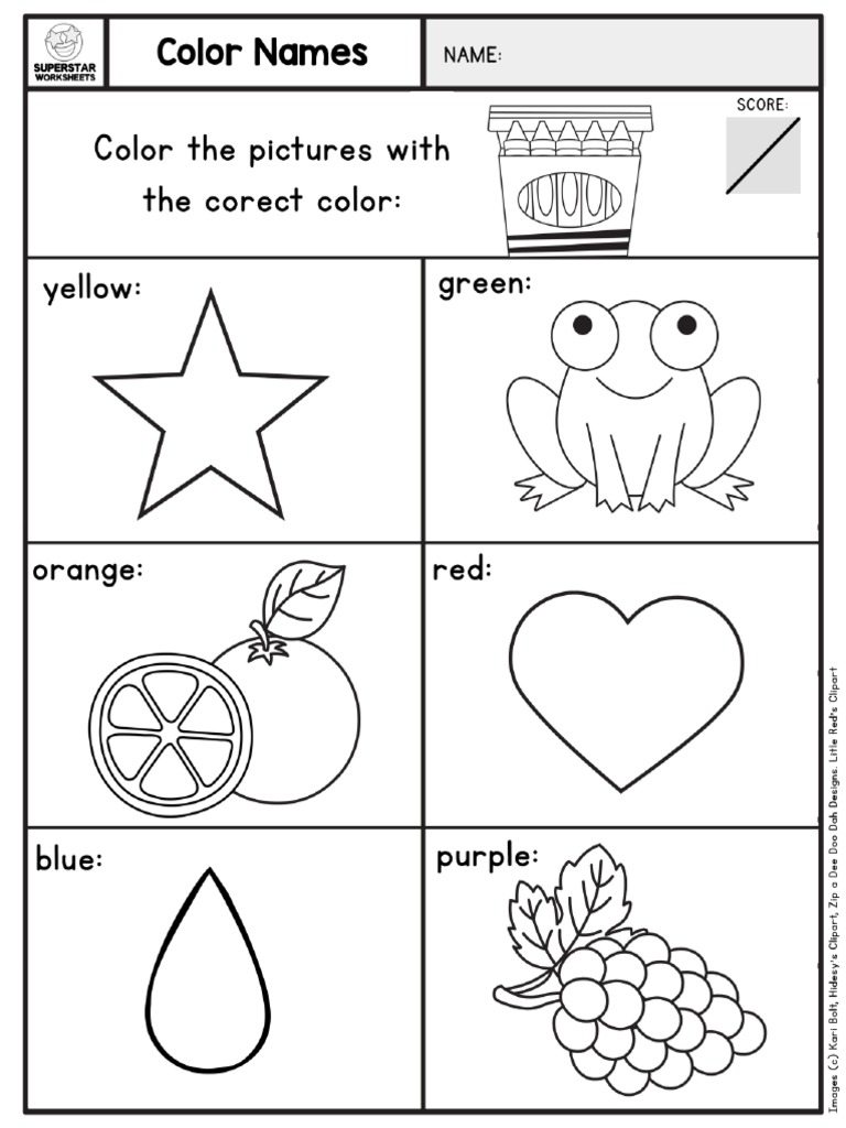 Assessment Color Names W | PDF
