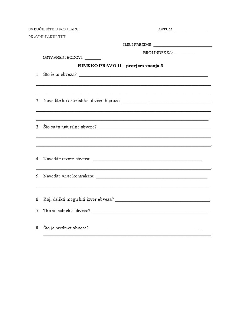 2020 - Rim2 - Provjera Znanja 3 | PDF