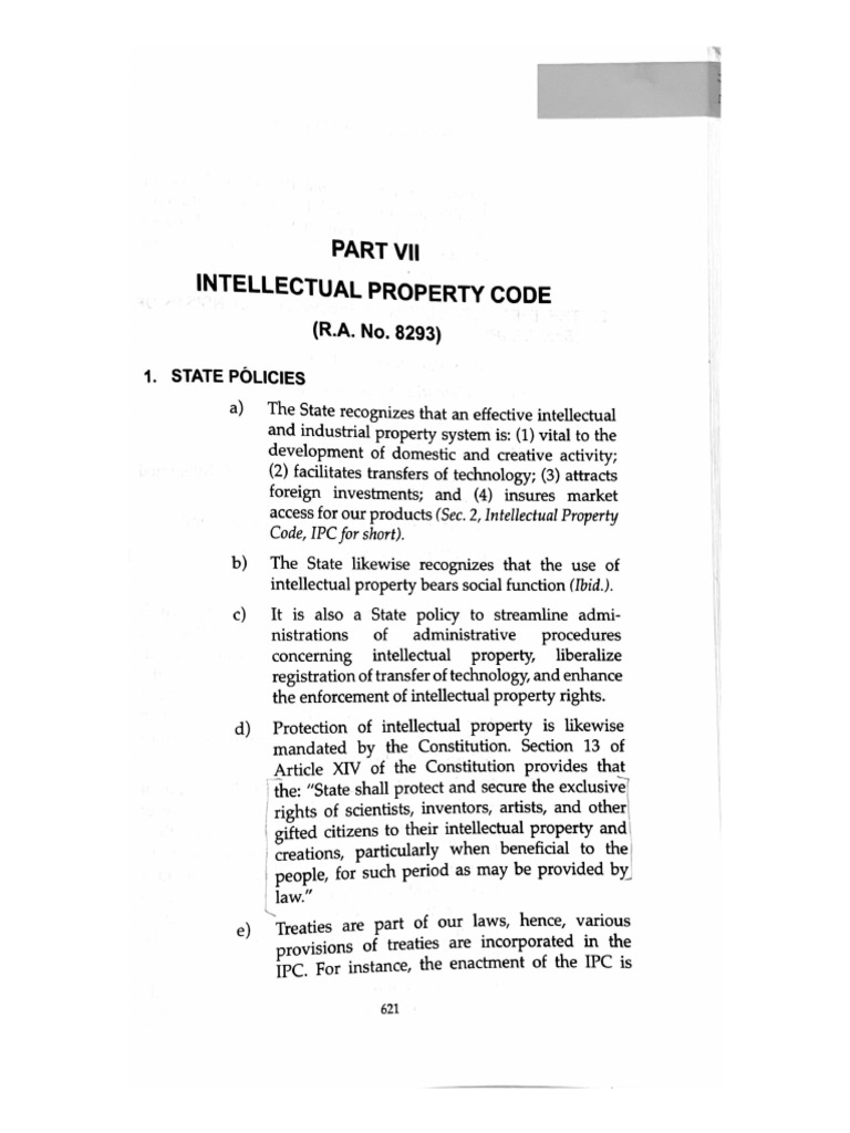 Intellectual Property Code | PDF