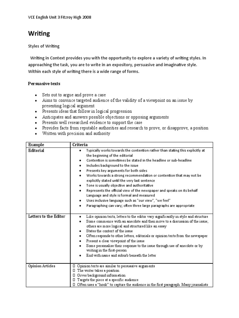 Writing - Style and Examples | PDF | Essays | Writers