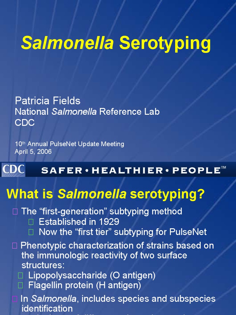 Serotyping Salmonella | PDF | Salmonella | Serotype