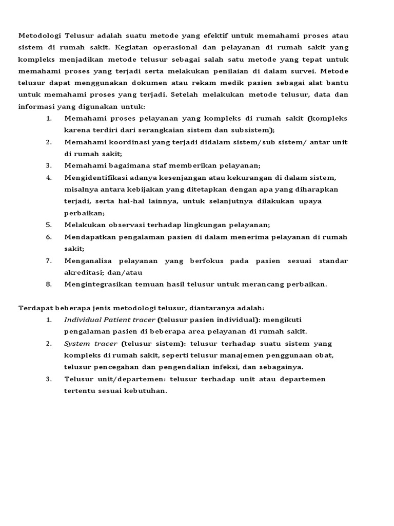 Metodologi Telusur | PDF