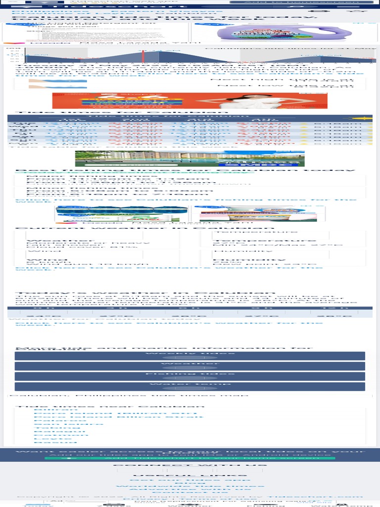 Calubian's Tide Times, Tides For Fishing, High Tide and Low Tide Tables ...