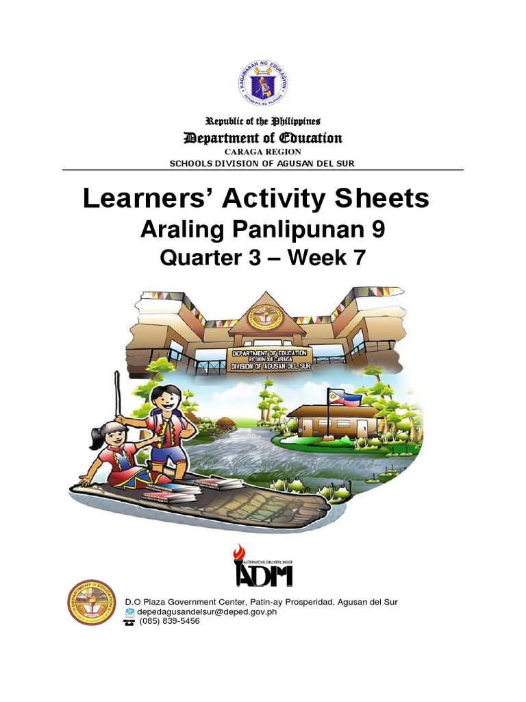 Learners' Activity Sheets: Araling Panlipunan 9 | PDF | Philippines