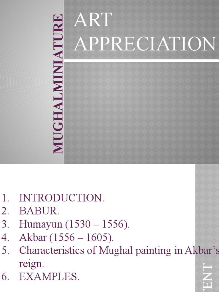 Mughal Miniatures-01 | PDF | Mughal Empire
