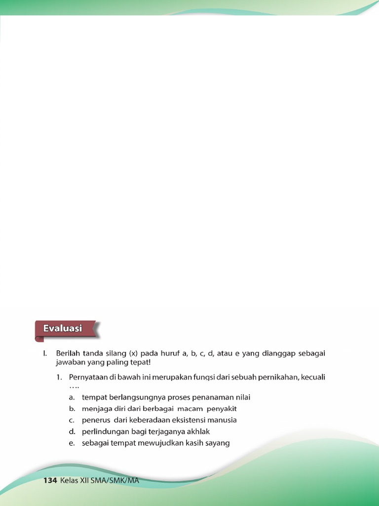 Kelas - 12 - SMA - Pai Evaluasi Bab7 | PDF