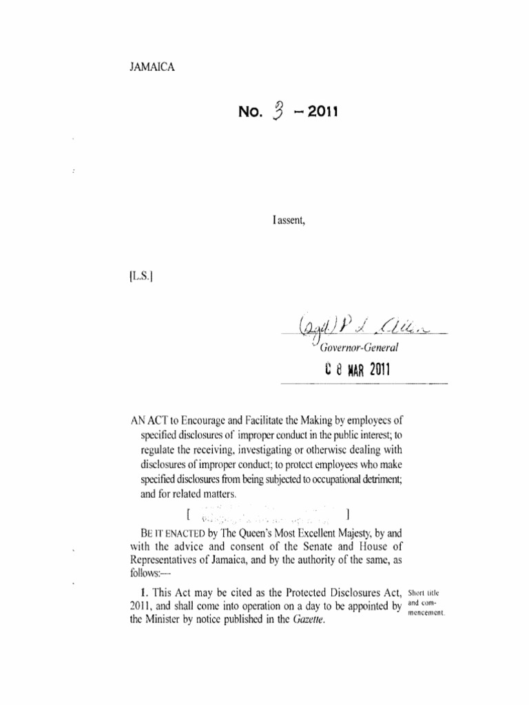 The Protected Disclosures Act2c 2011 1 | PDF | Discovery (Law) | Employment
