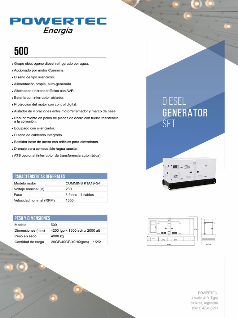 Powertec 500 KVA | PDF
