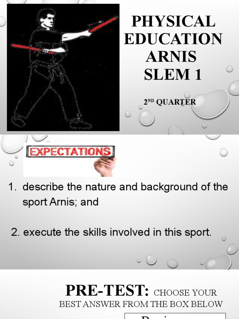 Physical Education Slem 1 q2 | PDF | Recreation | Combat