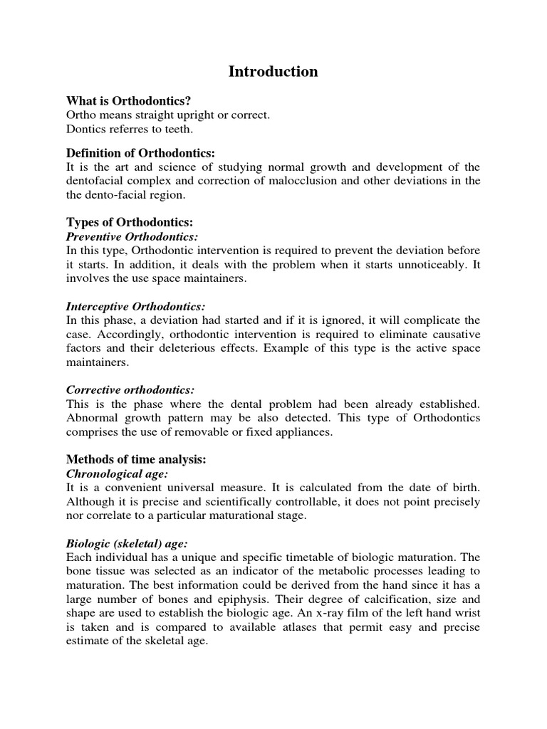 Introduction and Growth and Development | PDF