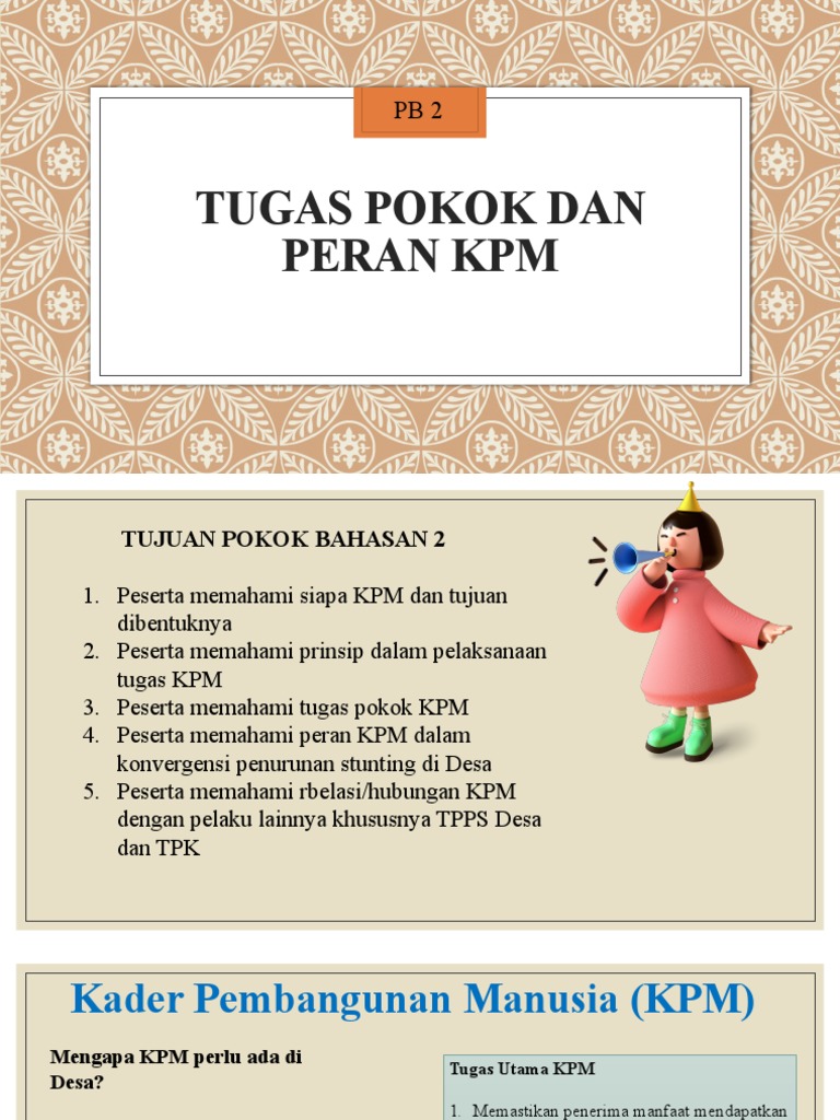PB 2 - Tugas Pokok Dan Peran KPM | PDF