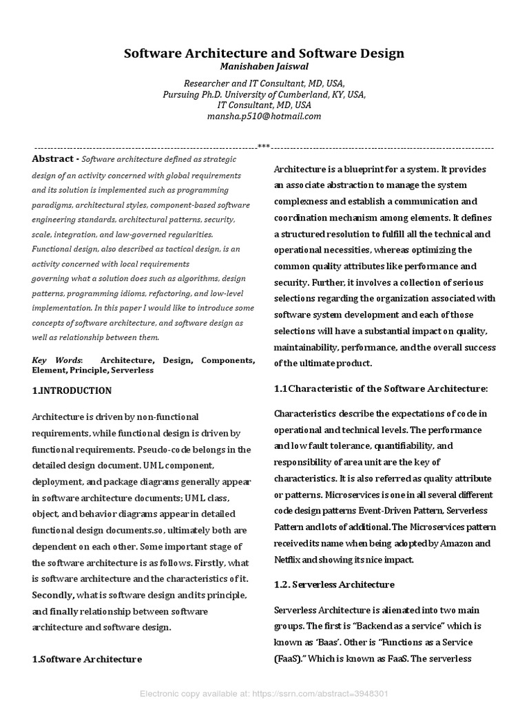 Software Architecture Pdf Component Based Software Engineering Software Architecture