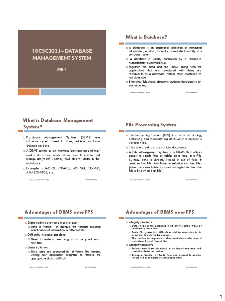 DBMS Introduction | PDF | Databases | Conceptual Model DBMS Introduction | PDF | Databases | Conceptual Model