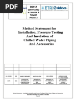 Method Statement of Flushing & Chemical Cleaning Procedure Chilled Water System | PDF | Pump ...