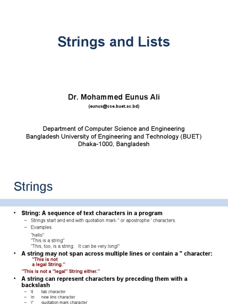 Cse100 Wk8 String Pdf String Computer Science Array Data Type 