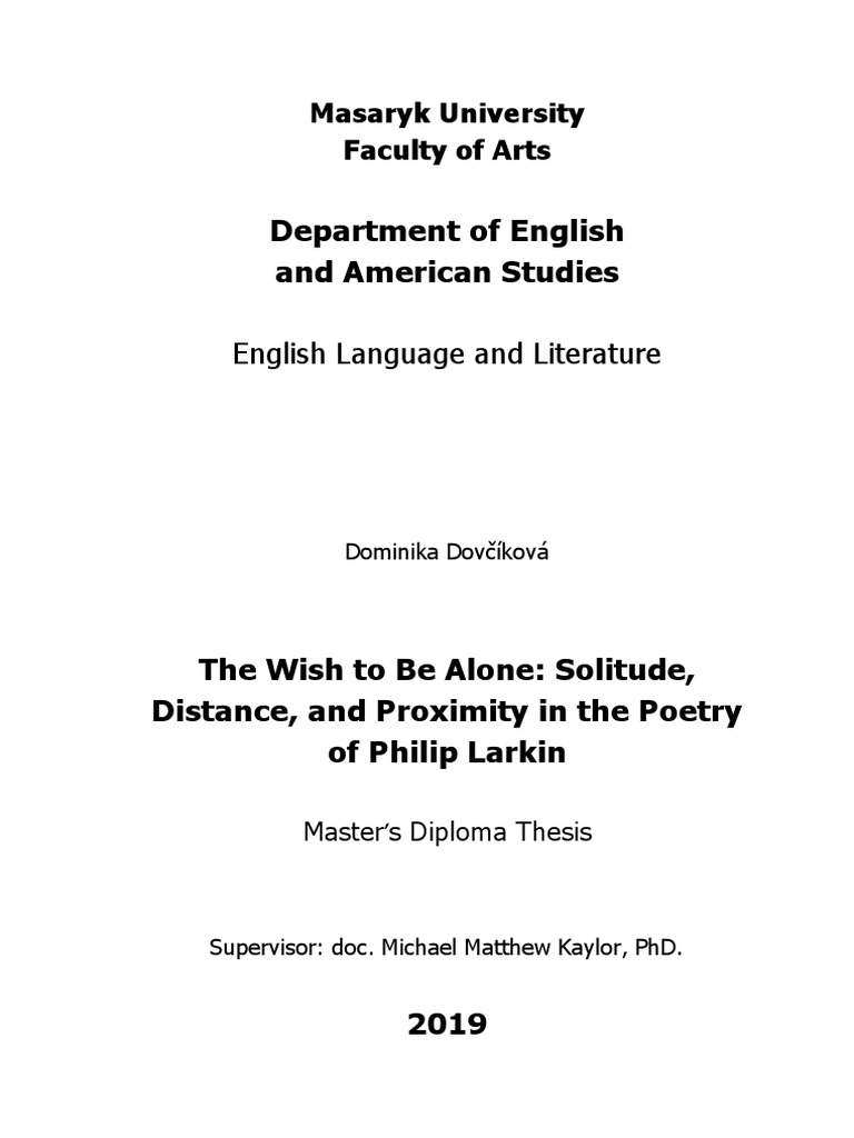 Thesis | PDF | Poetry | Experience