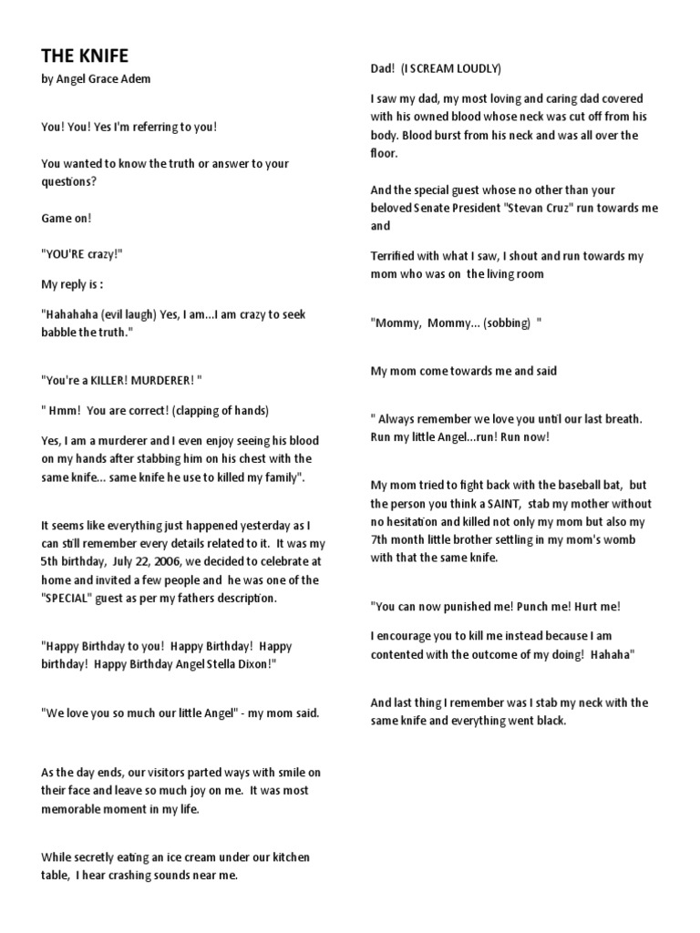 Script and Piece | PDF