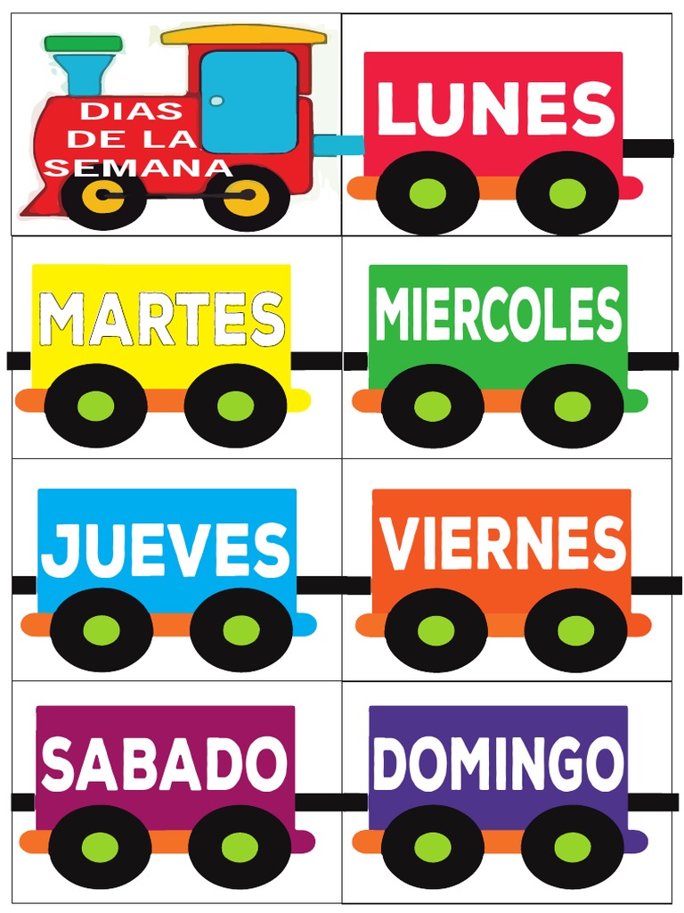 Días de la Semana para Imprimir | PDF