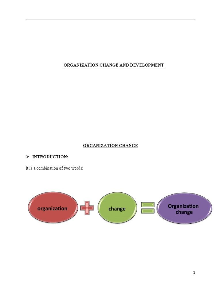 Organizational Change | PDF | Cost Of Living | Organization Development