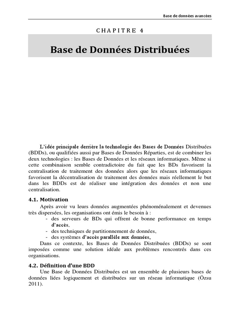 Chapitre4 BDA | PDF | Acide | Serveur (Informatique)