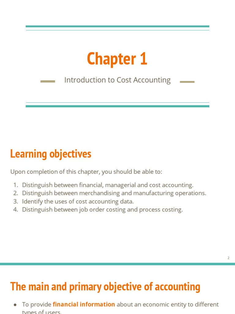 Cost Chapter 1-5 | PDF | Inventory | Corporations