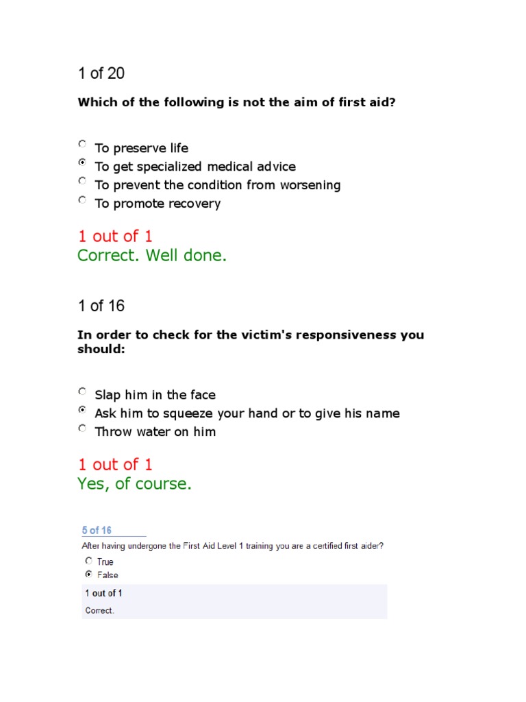 First Aid L1 | PDF | Cardiopulmonary Resuscitation | First Aid