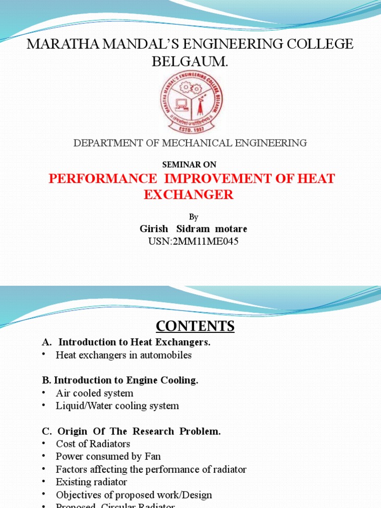 Heat Exchanger (Radiator) | PDF | Heat Exchanger | Radiator