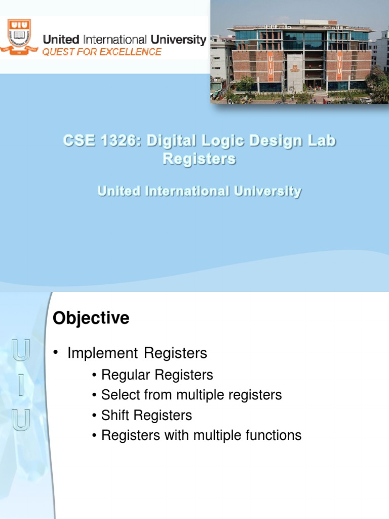 Dld-07-Registers | PDF | Logic Gate | Computing