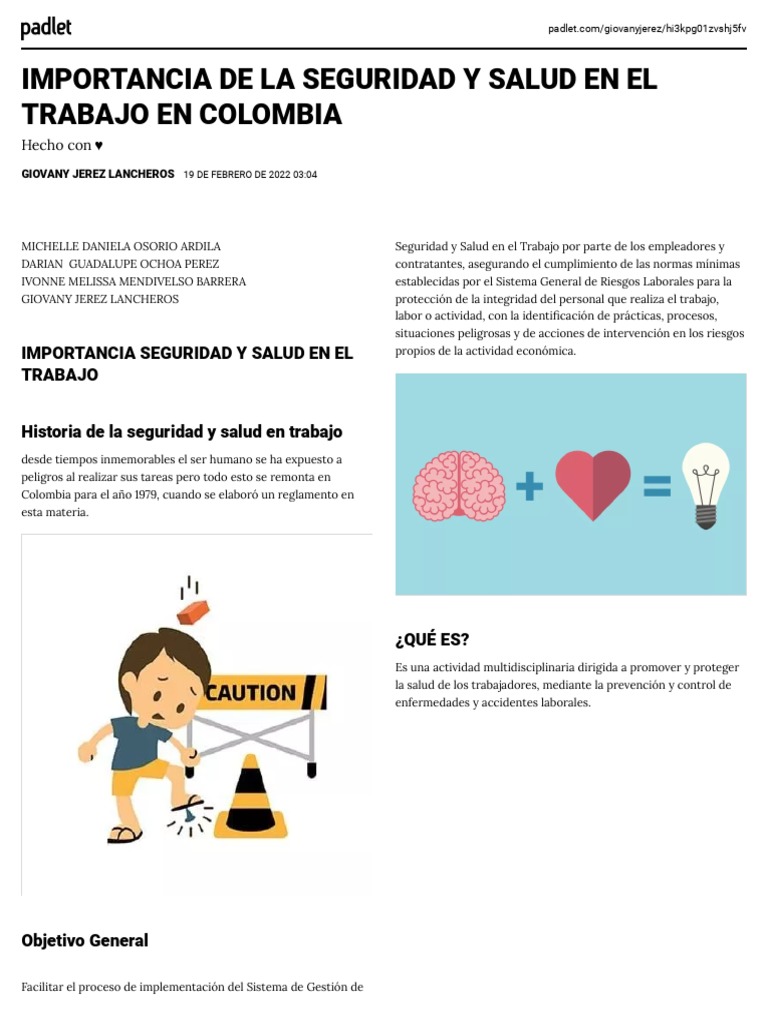 Infografia INTRODUCCIÓN SST | PDF | Valores | Seguridad y salud ocupacional