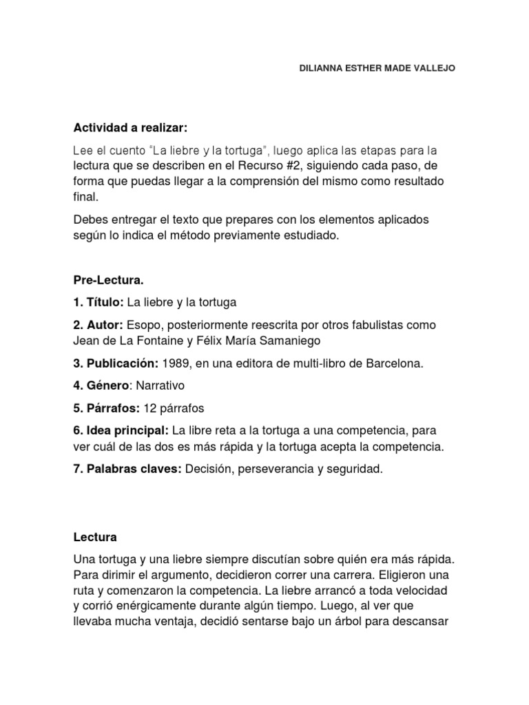 Unidad 2. Actividad 2. Momentos o Etapas de La Lectura | PDF